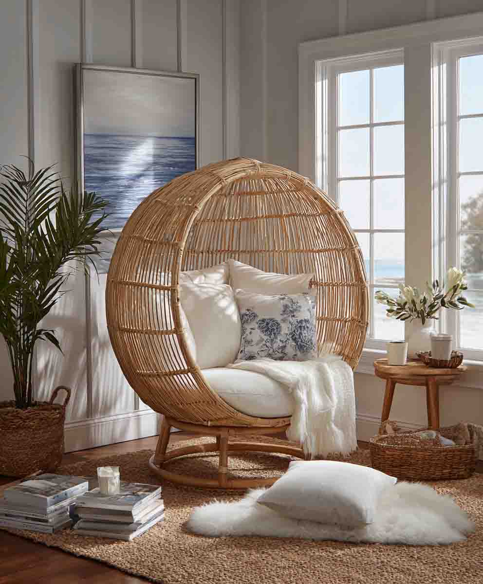 25 Indoor Egg Chair Ideas for Cozy and Stylish Spaces - DecorPedlar