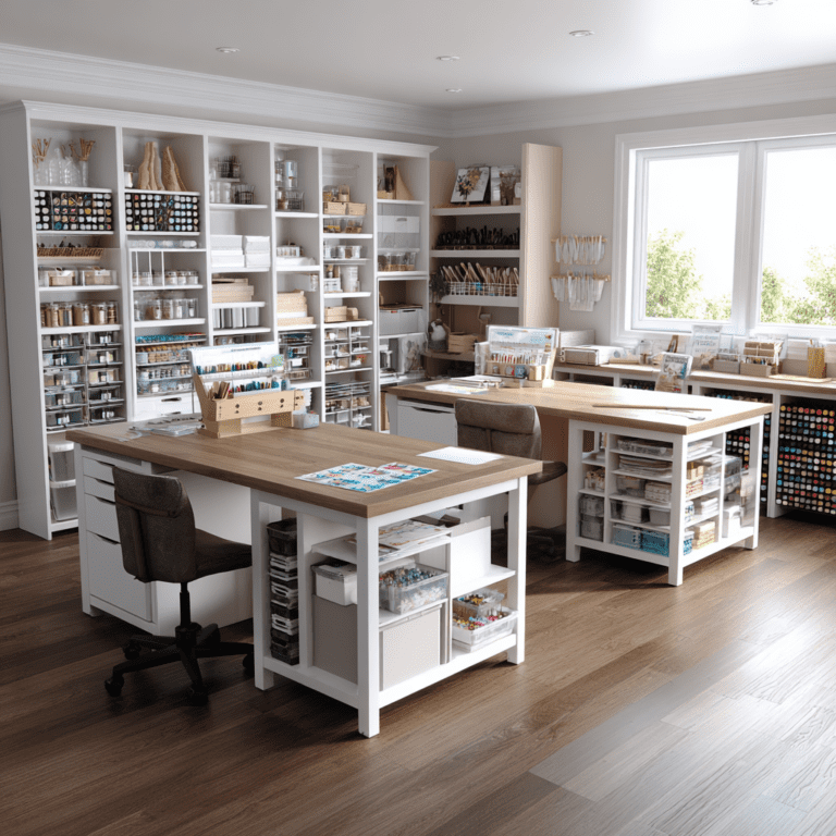 18 Space-Saving Craft Room Layout Ideas You’ll Love - DecorPedlar